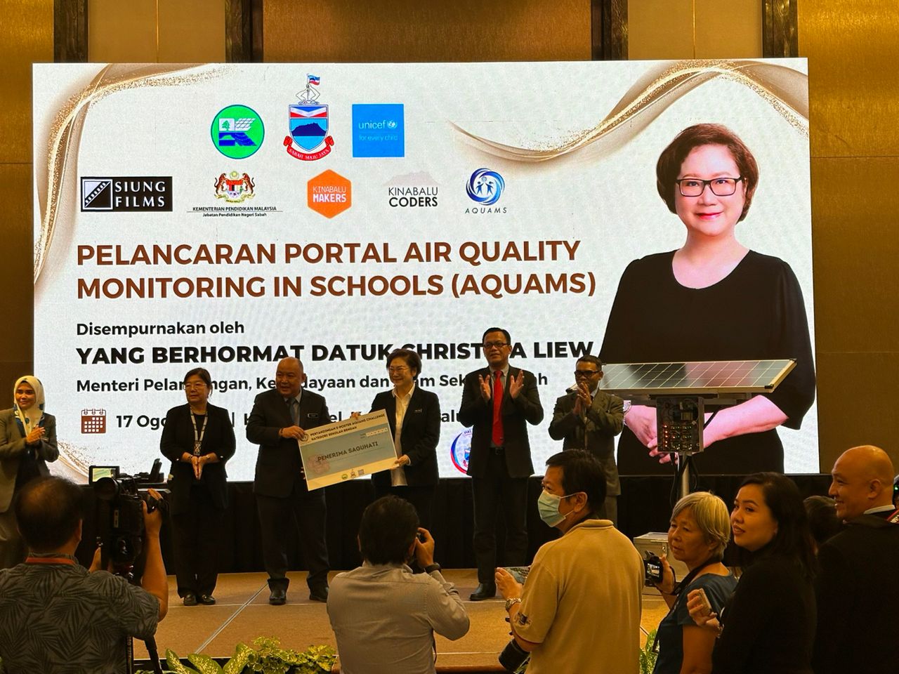 PELANCARAN PORTAL AIR QUALITY MONITORNG IN SHCOOLS (AQUAMS)